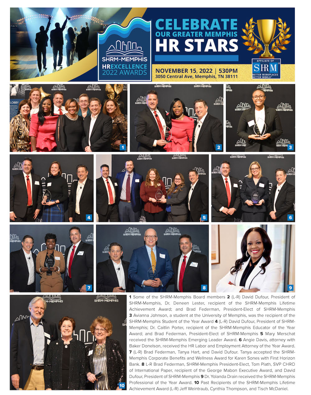 SHRM-Memphis HR Excellence Awards at the Pink Palace Museum November 15 ...
