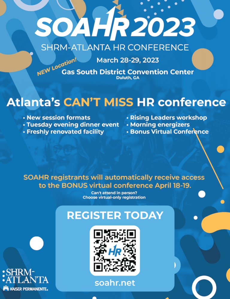 SHRM-Atlanta SOAHR Conference March 22 in Duluth - HRProfessionalsMagazine