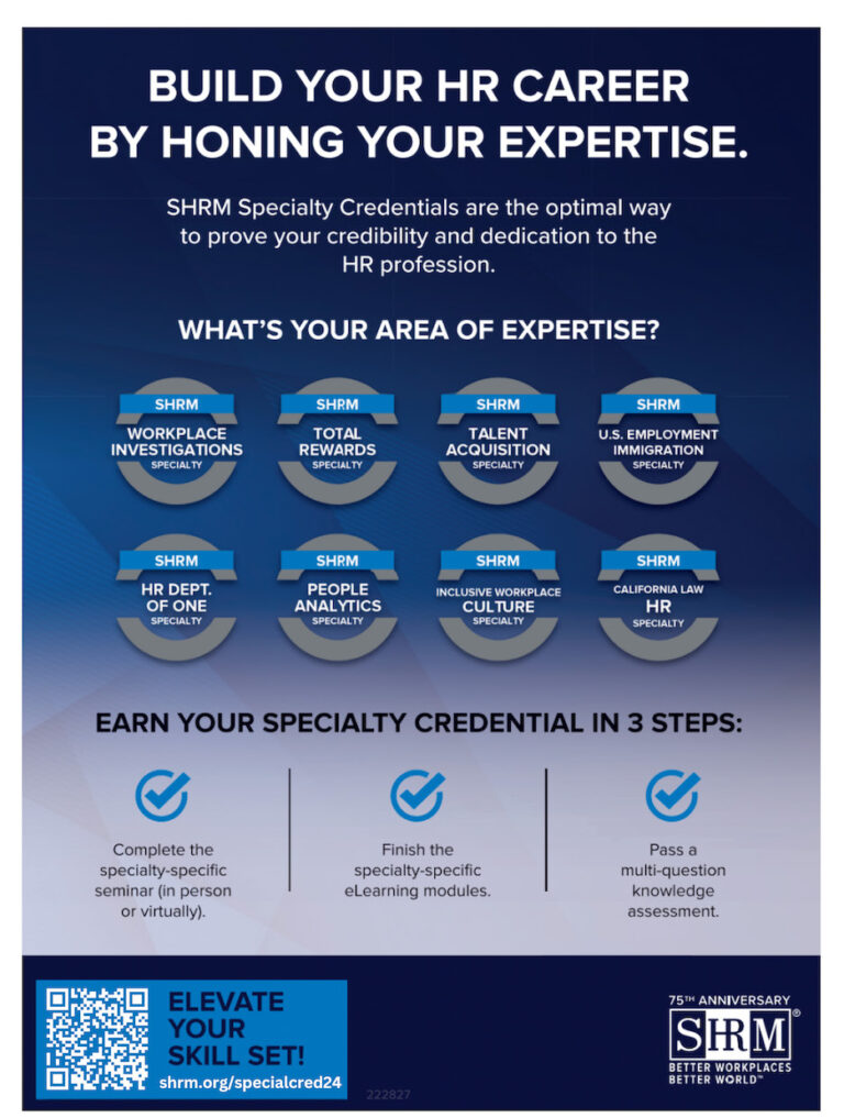 Earn Your Specialty Credential - HRProfessionalsMagazine